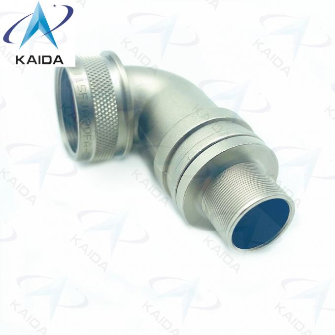 90° Spin Coupling Electroless Nickel EMI/RFI Connector Backshell ...