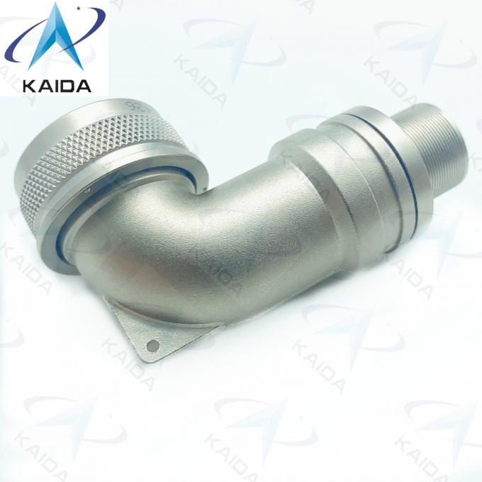 90° Spin Coupling Electroless Nickel EMI/RFI Connector Backshell ...