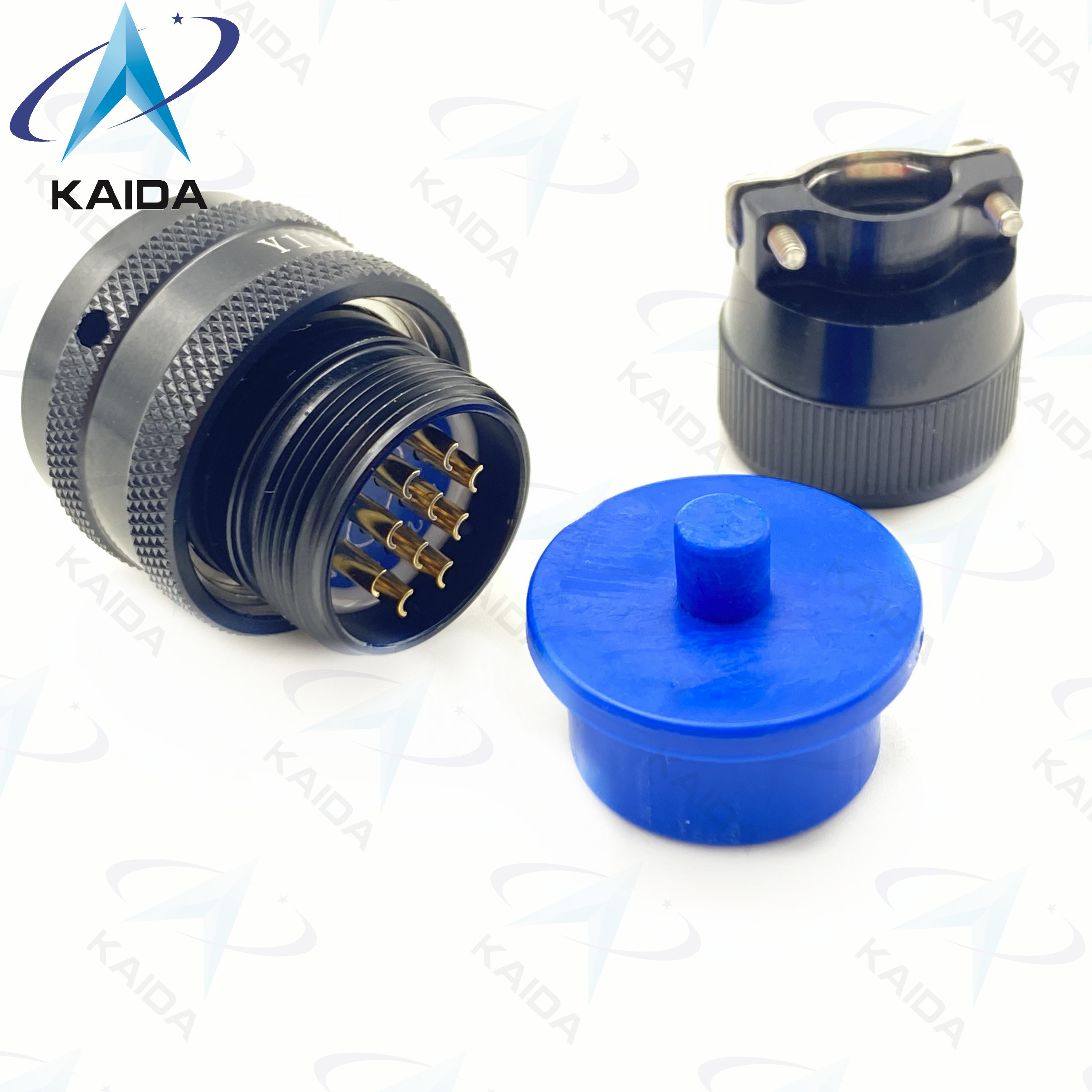 10 Contacts Plug Round Pin Electrical Connector -55C To 125C Circular ...