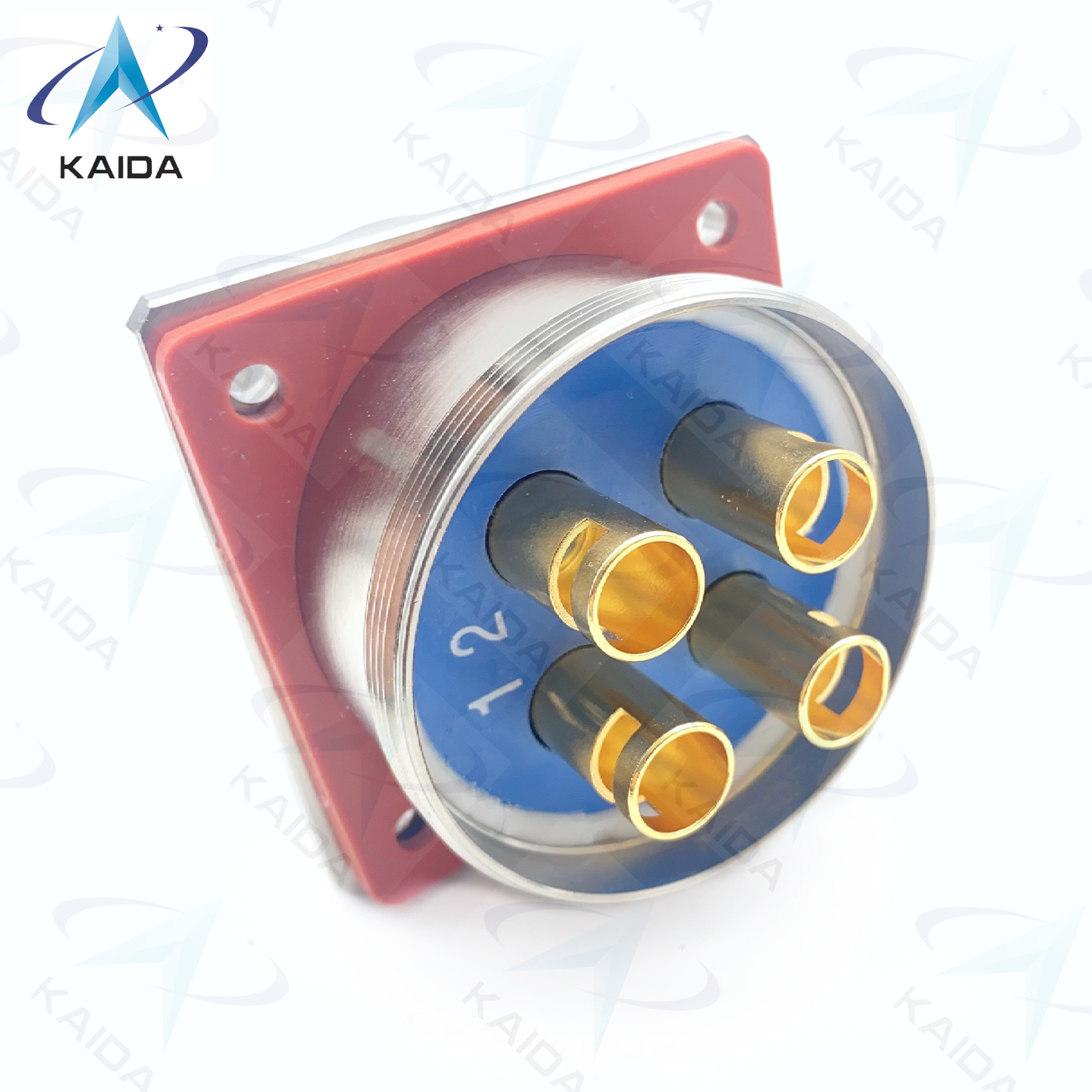 Y50DX Aluminum Circular Electrical Connector Receptacle 3 Contacts ...